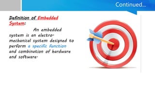 Introduction to embedded systems | PPTX | Computing | Technology ...