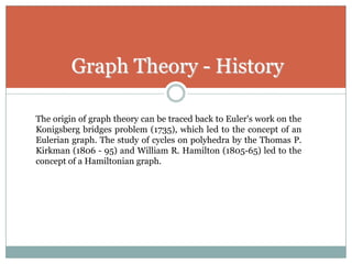 Introduction to Graph Theory | PPTX