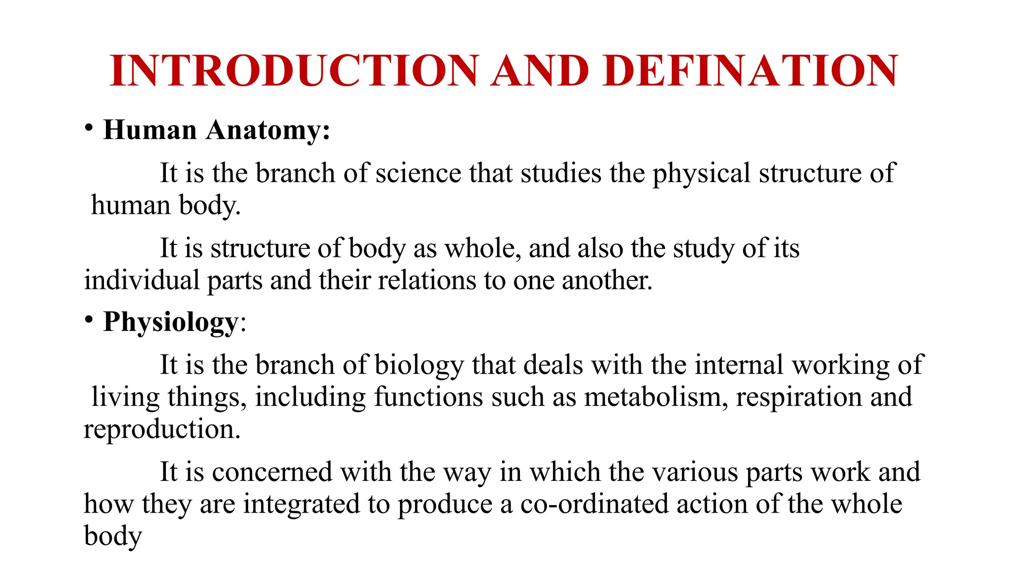 1 Introduction to human anatomy & physiology | PPT