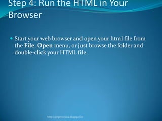 1 introduction to html | PPT
