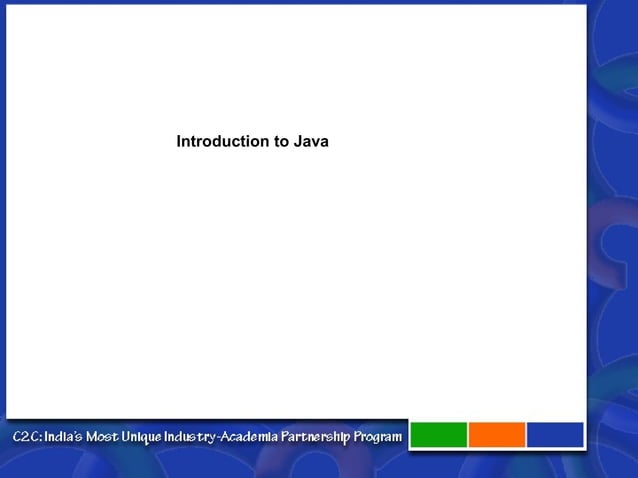 1 Introduction To Java Technology | PPT
