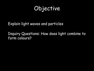 Introduction to Light Lesson for Middle School | PPTX