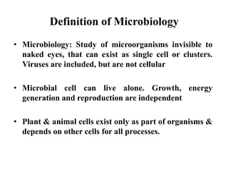 Introduction to microbiology | PPT