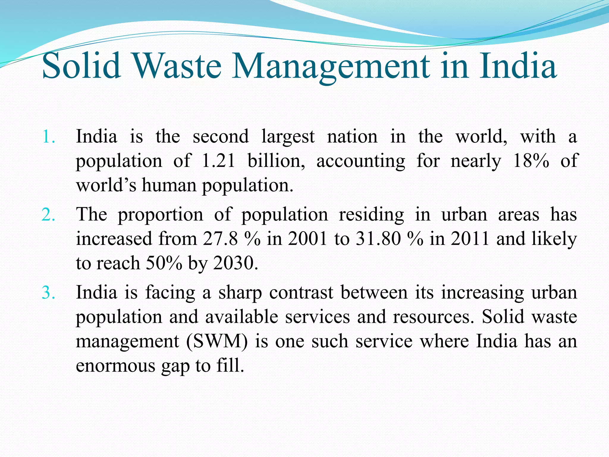 INTRODUCTION TO MUNICIPAL SOLID WASTE | PPTX
