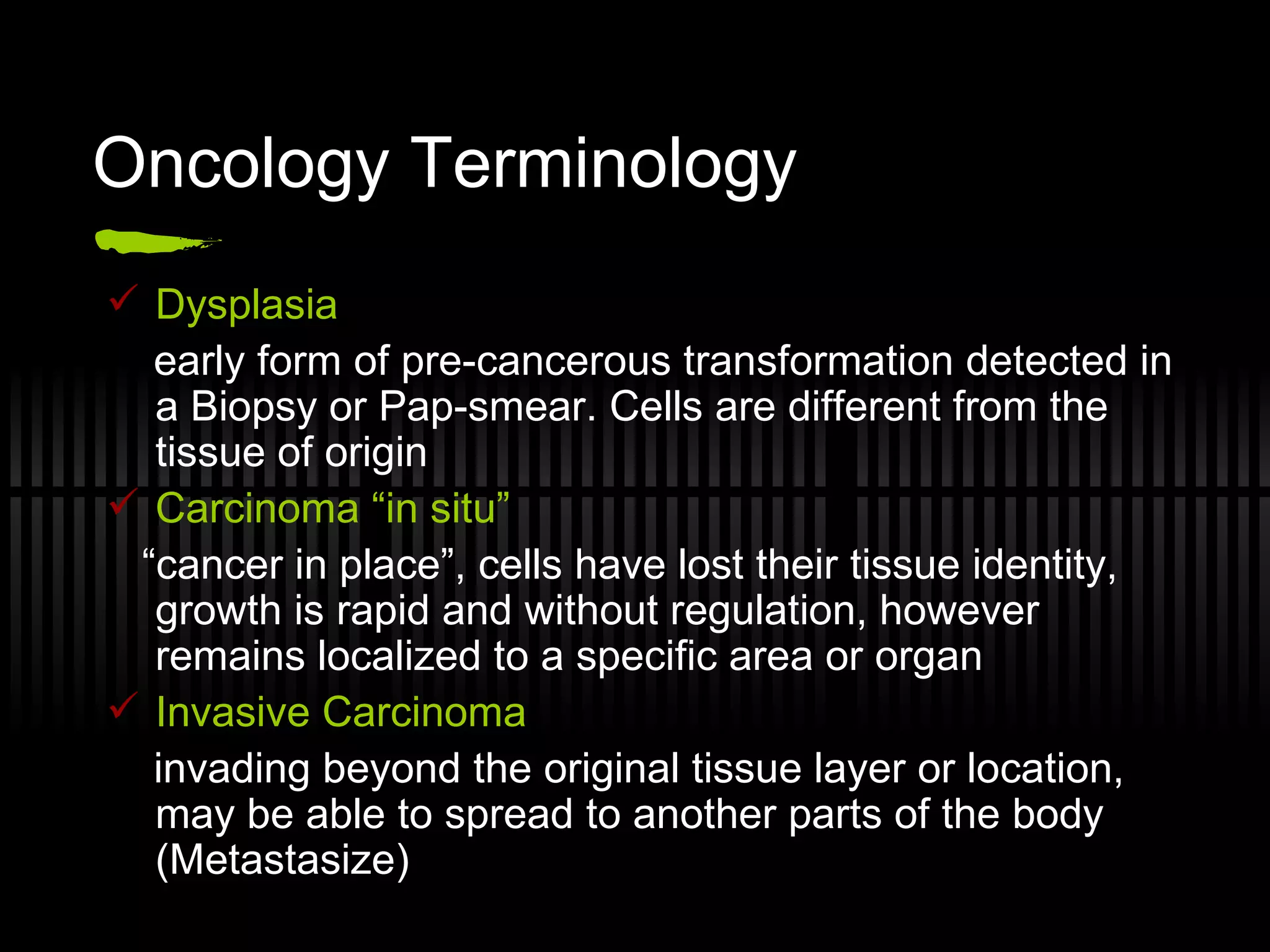 1 Introduction To Oncology | PPT