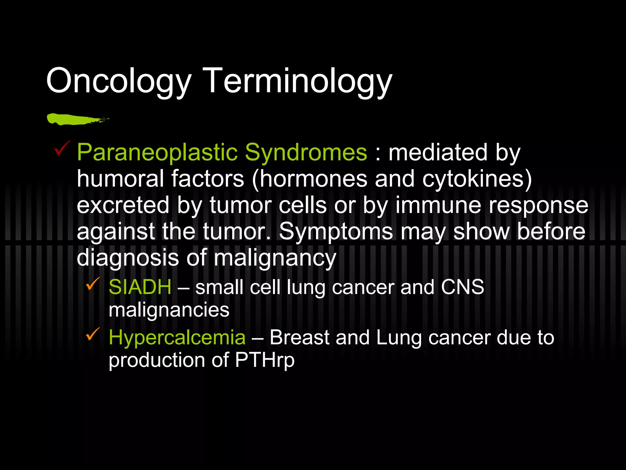 1 Introduction To Oncology | PPT