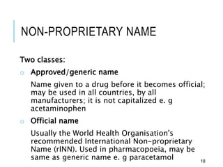 1 introduction to pharmacology | PPT
