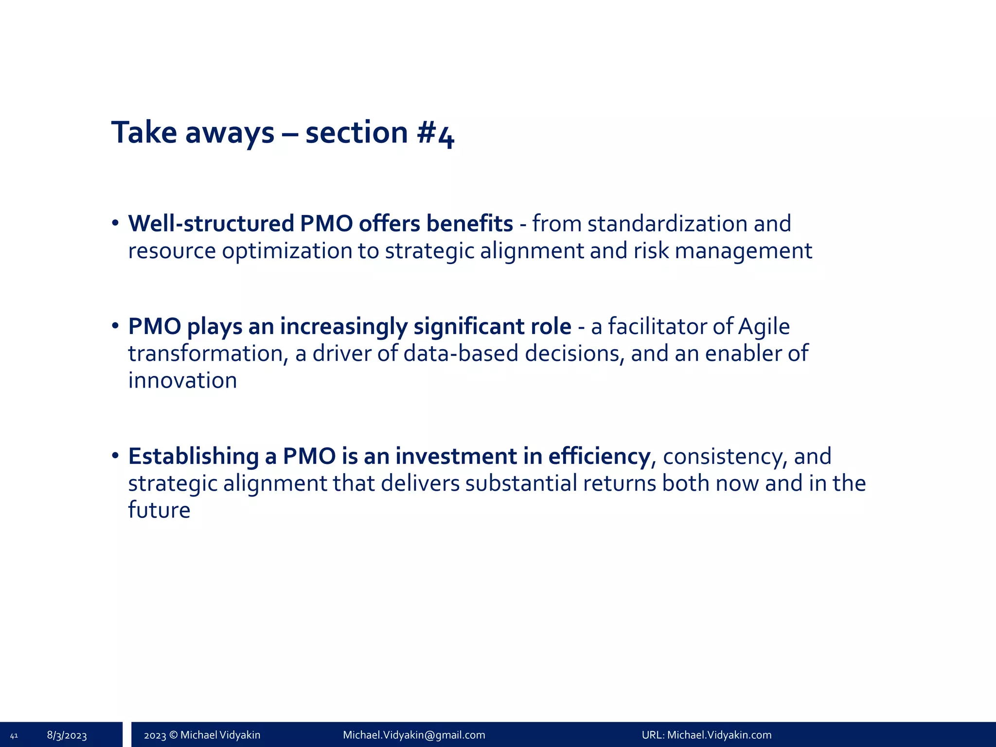 Michael Vidyakin: Introduction to PMO (UA) | PPT