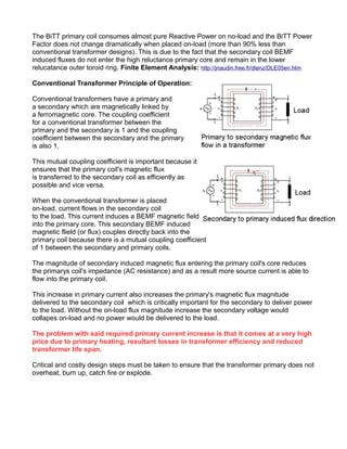 Introduction To Potential Difference Inc Bi Toroid Transformer Bitt