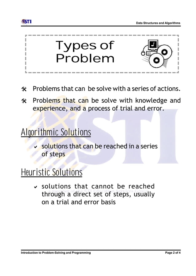 1 Introduction To Problem Solving And Programming Pdf Computing