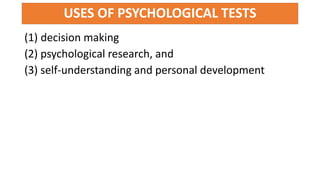 1 Introduction to Psychological Assessment | PPTX