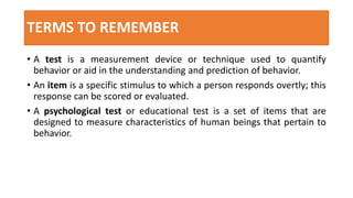 1 Introduction to Psychological Assessment | PPTX