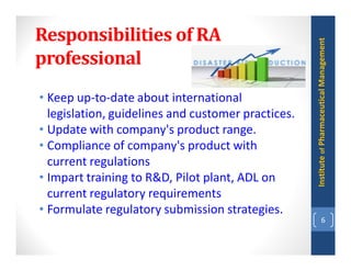 Regulatory Affairs Profession | PDF