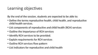 1; Introduction to Reproductive and Child Health.pptx