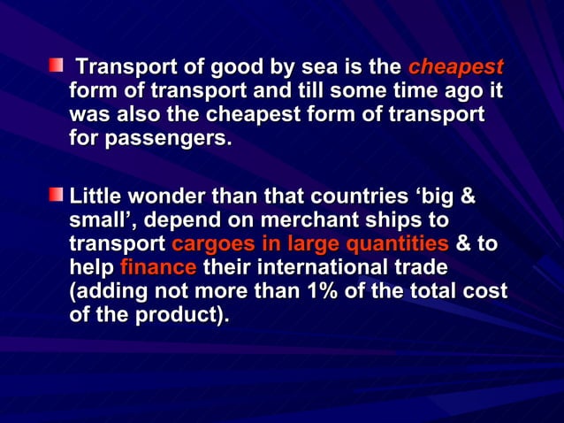 1 introduction to shipping and marine engineering | PPT