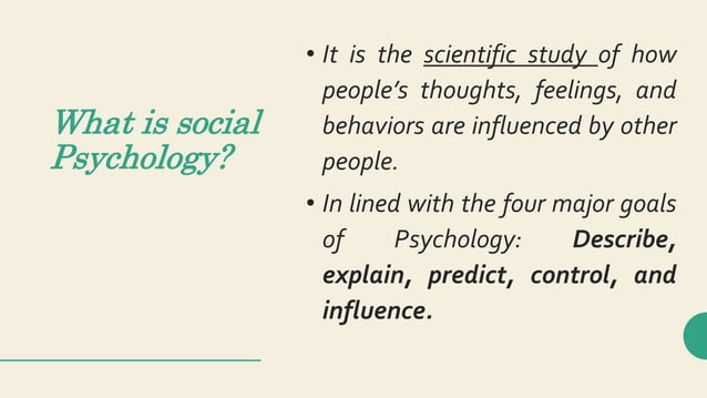 1 Introduction To Social Psychology | PPTX
