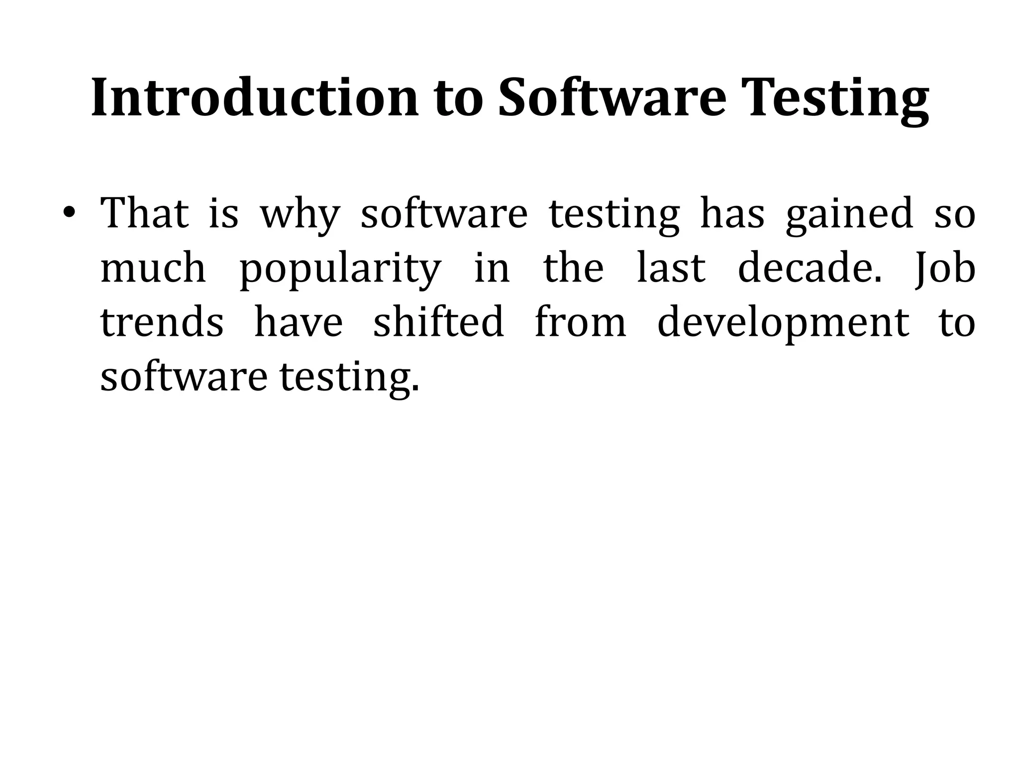 1introduction To Software Testing Part 1pptx