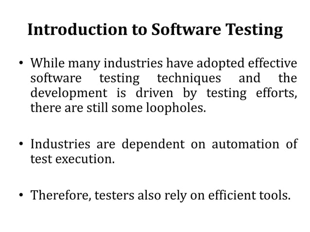 1introduction To Software Testing Part 1pptx