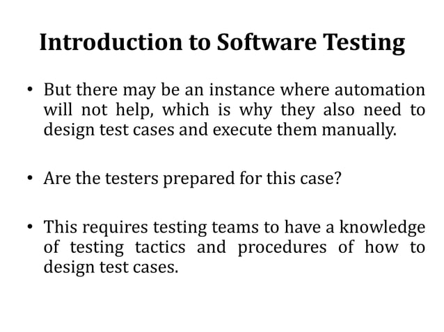 1introduction To Software Testing Part 1pptx