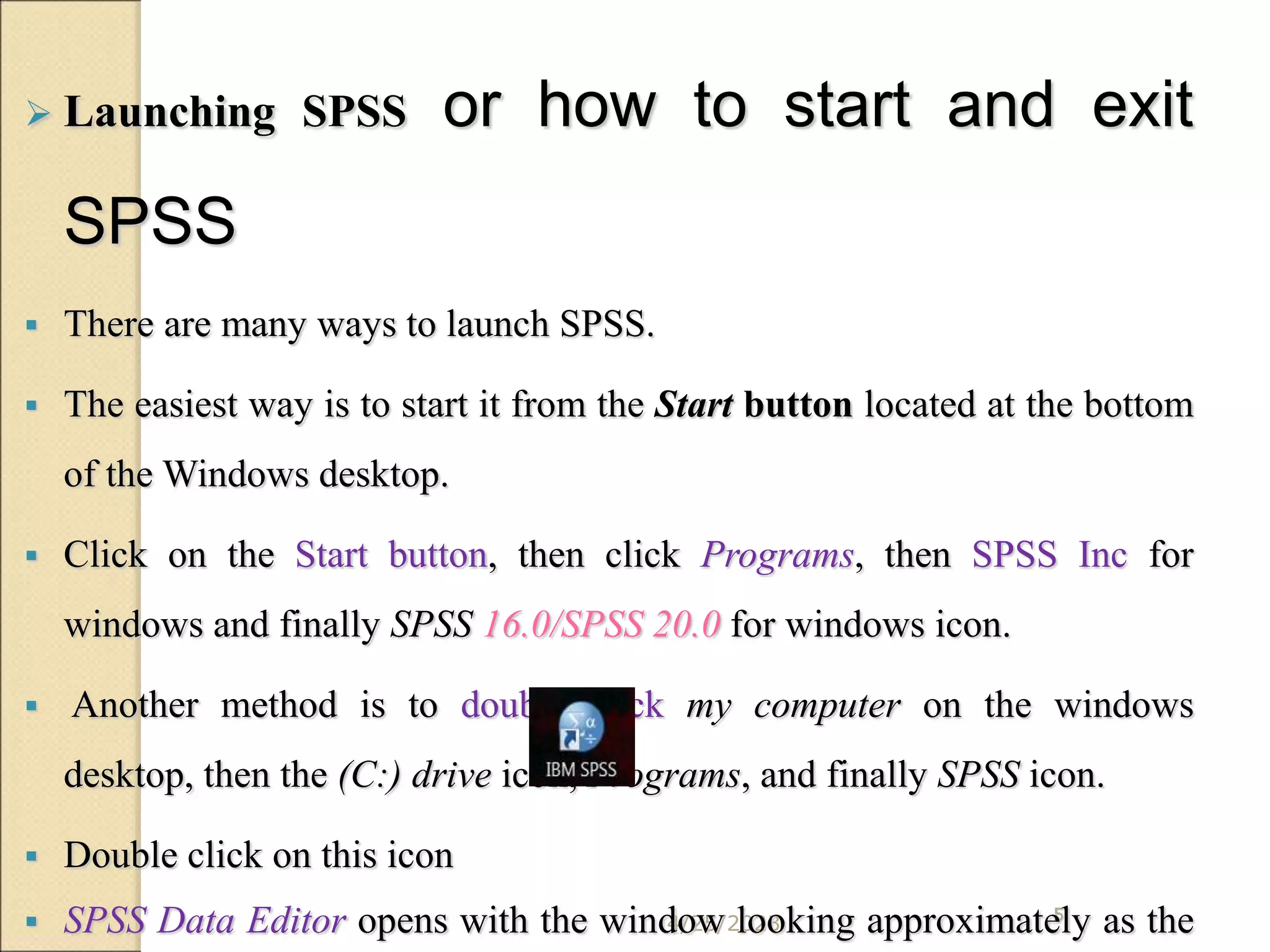 1 Introduction To Spssppt Operating Systems Computer Software And Applications