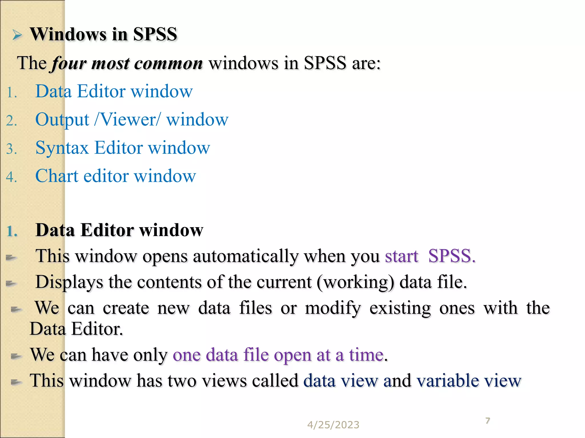 1 Introduction To Spssppt Operating Systems Computer Software And Applications