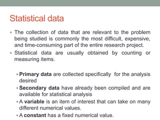 introduction to statistical theory | PPTX