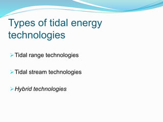 1introduction to tidal energy | PPTX
