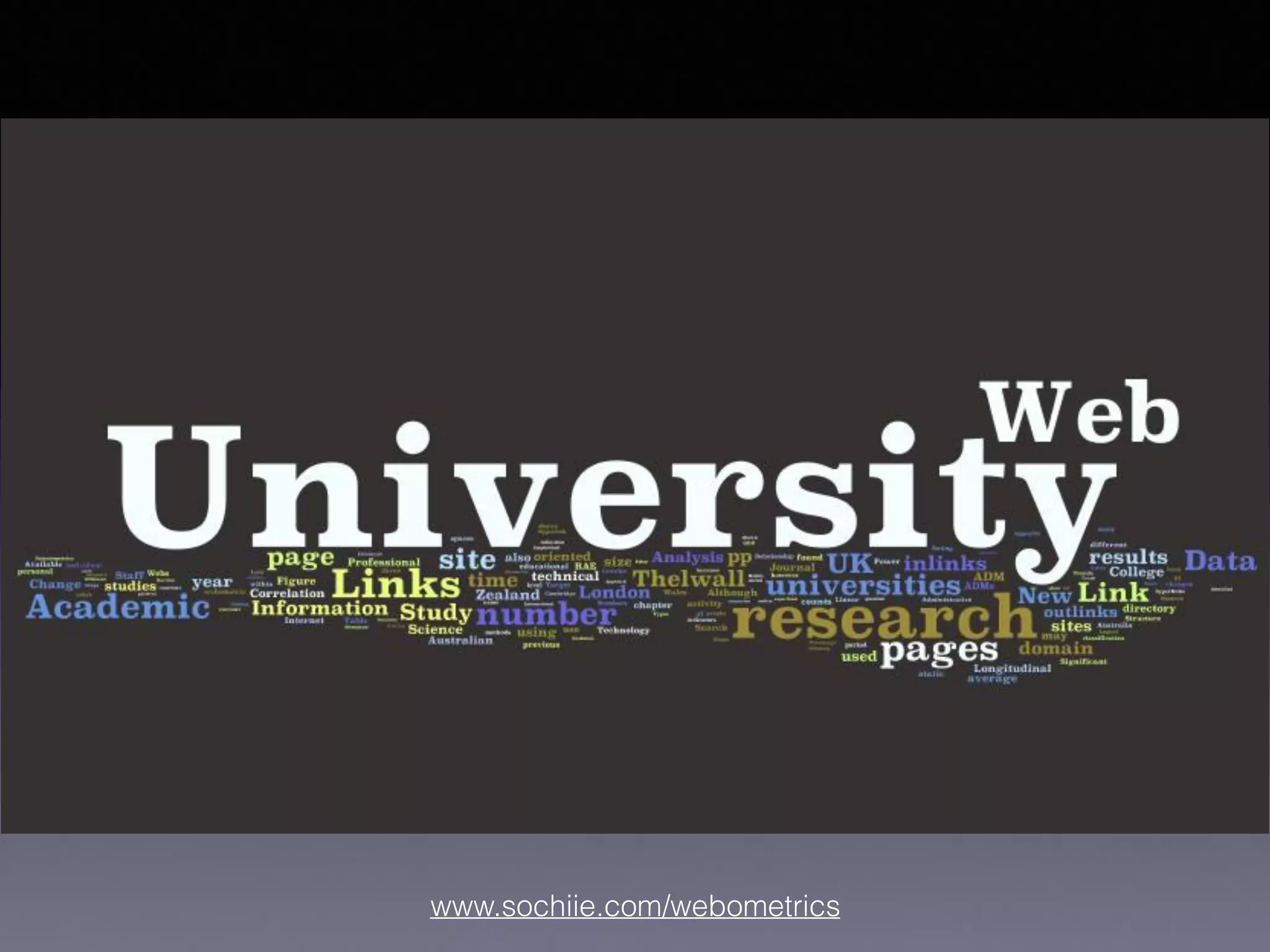 Introduction to Webometrics | PDF