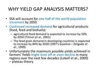 1 Introduction to yield gap analysis | PPTX