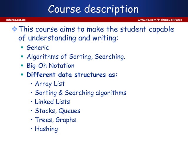1 intro of data structure course | PPT