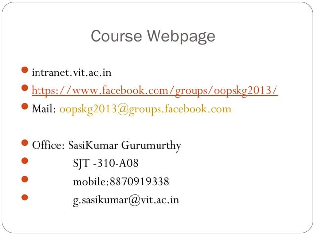 1 Intro Object Oriented Programming | PPT | Programming Languages ...