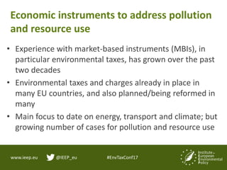 Introduction to economic instruments & the study | PPT