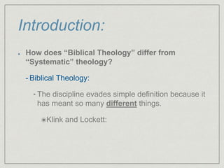 1 intro Theological Interpretation of scripture | PPTX