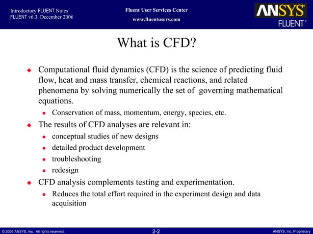 1 intro to cfd analysis | PDF | Physics | Science
