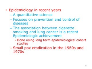 1 Intro to Epidemiology.pptx epidemiology | PPTX