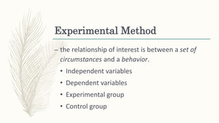 1 introduction to experimental psychology | PPTX