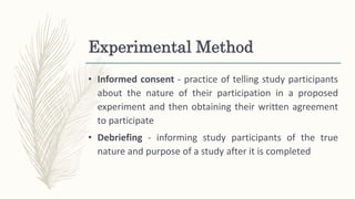 1 introduction to experimental psychology | PPTX