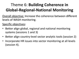Intro to Theme 6: Building coherence in global-regional-national ...
