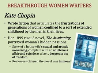 Intro to women's writing | PPTX