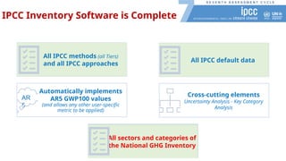 The IPCC Inventory Software: A Tool to Support the Enhanced ...