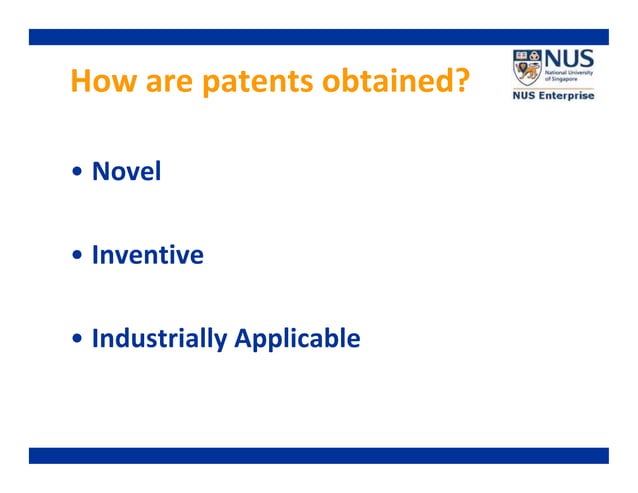 Intellectual Property Concepts and Filing Process at the National ...