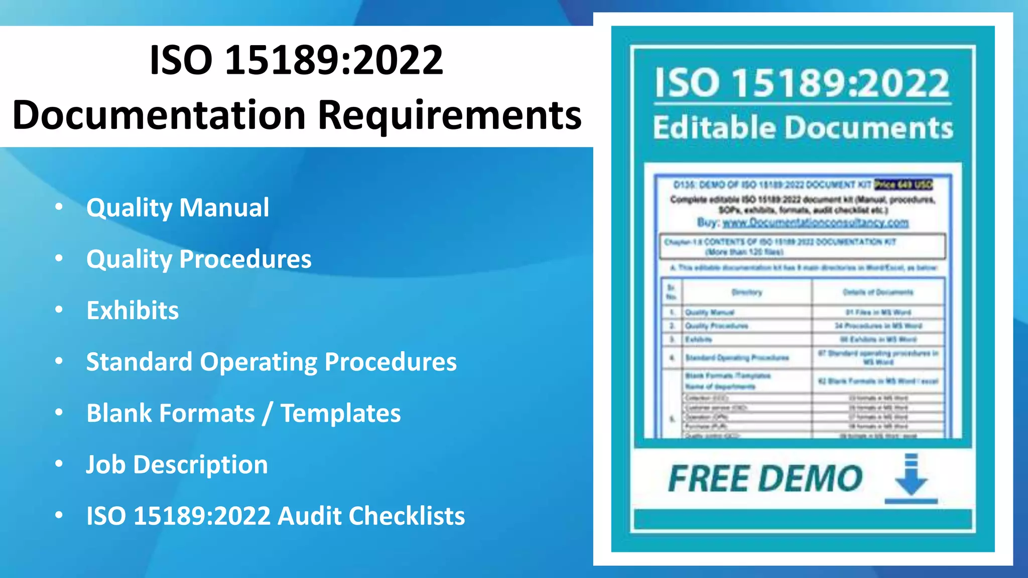 ISO 15189 Documents – Ready-to-use templates | PPTX