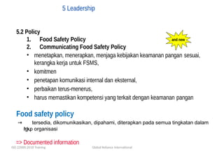 ISO 22000:2018 PPT Full deskripsi dan penjelasan | PPTX