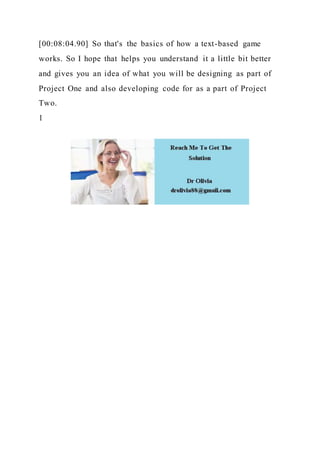 1 IT 140 A Mini History of Text-Based Games Text | PDF