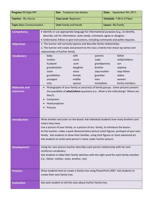 1 itc lesson plan | PDF