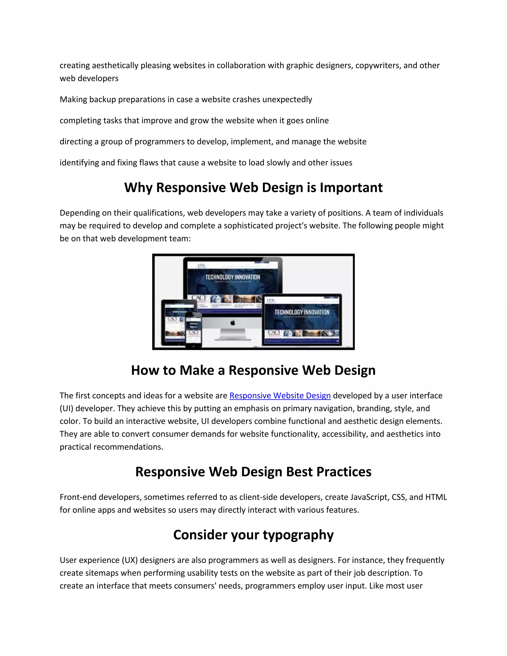 Responsive Website Design | PDF