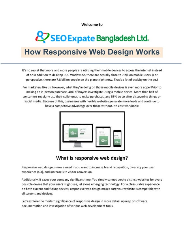 Responsive Website Design | PDF