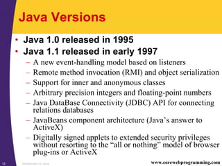 1java Introduction | PDF | Programming Languages | Computing