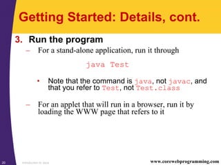 1java Introduction | PDF | Programming Languages | Computing