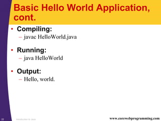 1java Introduction | PDF | Programming Languages | Computing